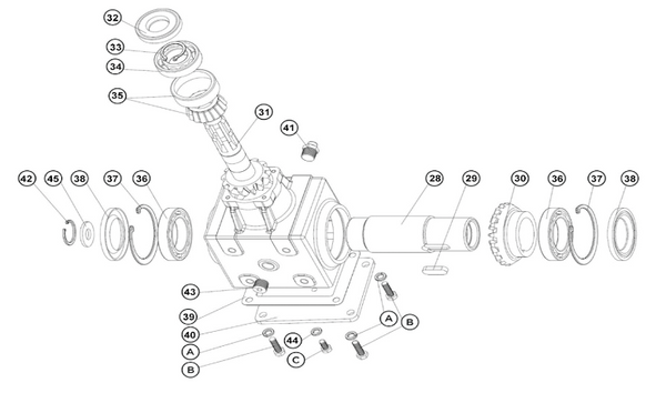 2000169 - Light Duty Top Gearbox - Tarter Parts